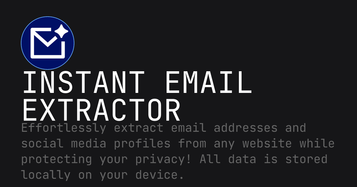 Email Extractor - Your Ultimate Email Scraper